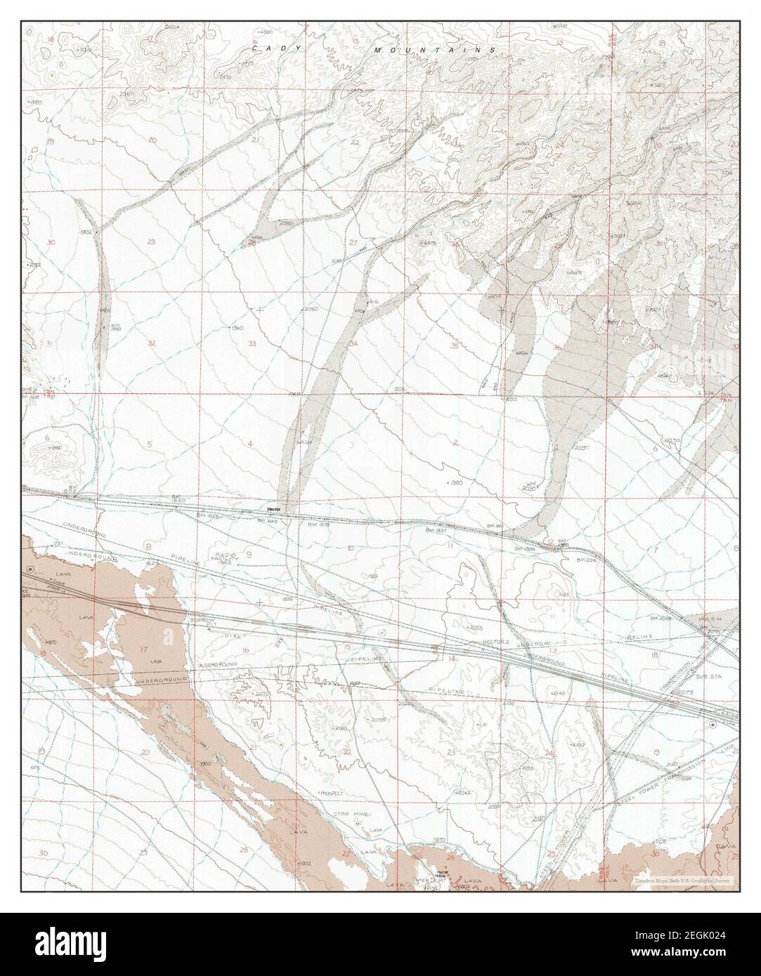 Hector, California, map 1982, 1:24000, United States of America by ...