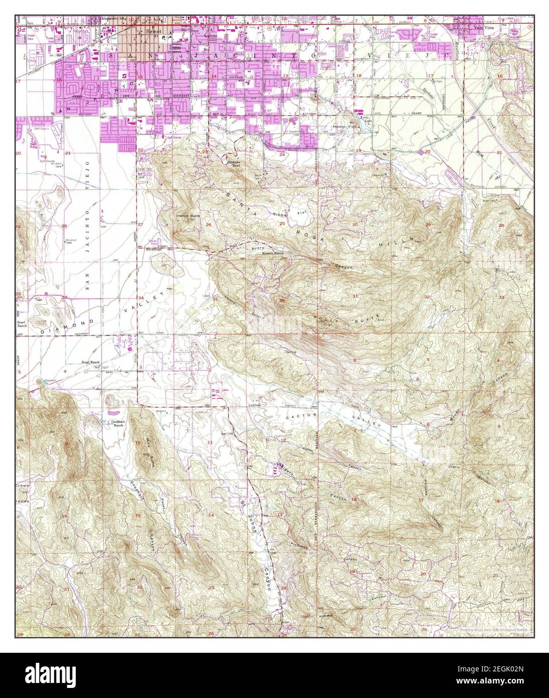 Map of hemet california hi-res stock photography and images - Alamy