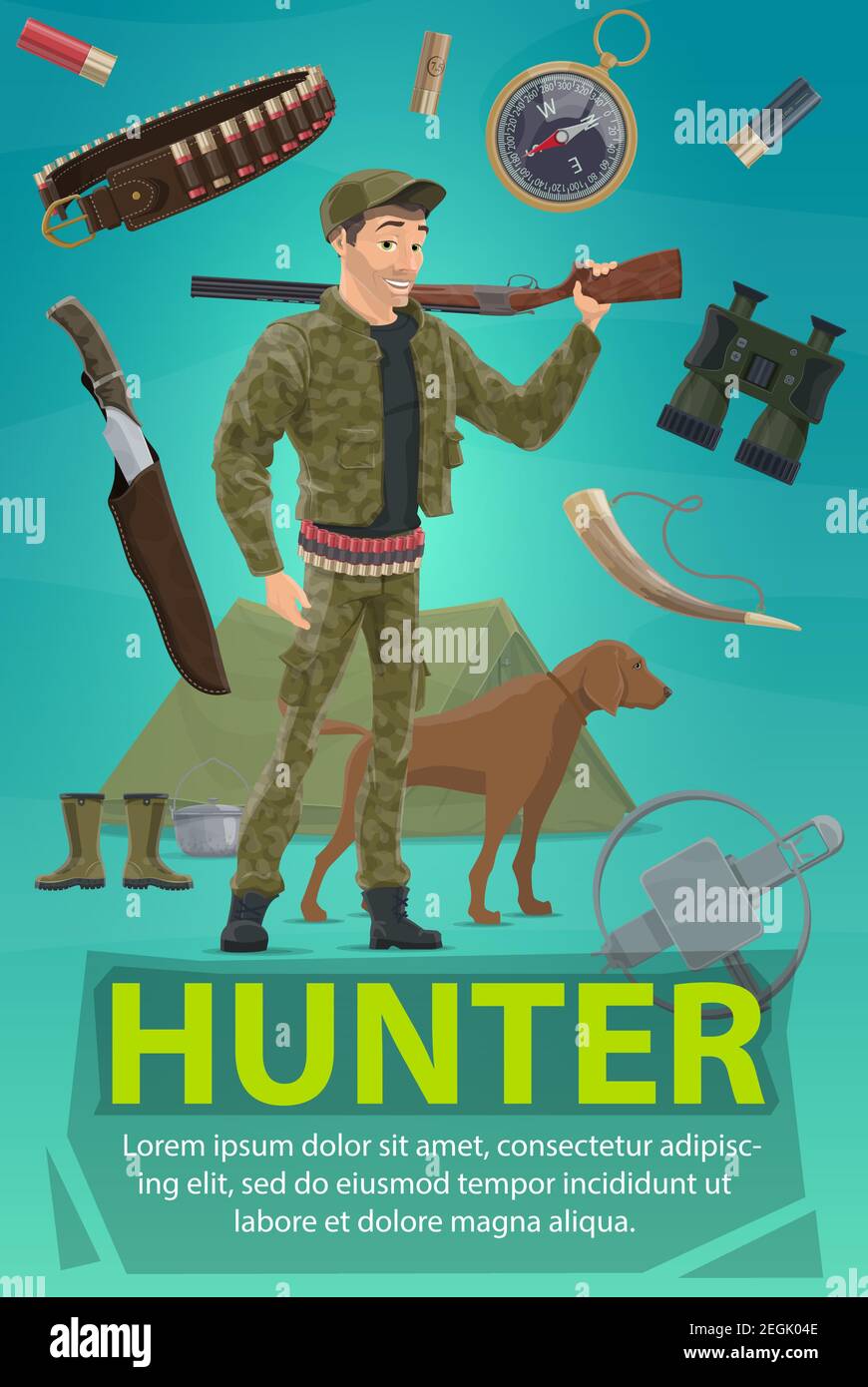 Hunter in camouflage shotgun Stock Vector Images - Alamy