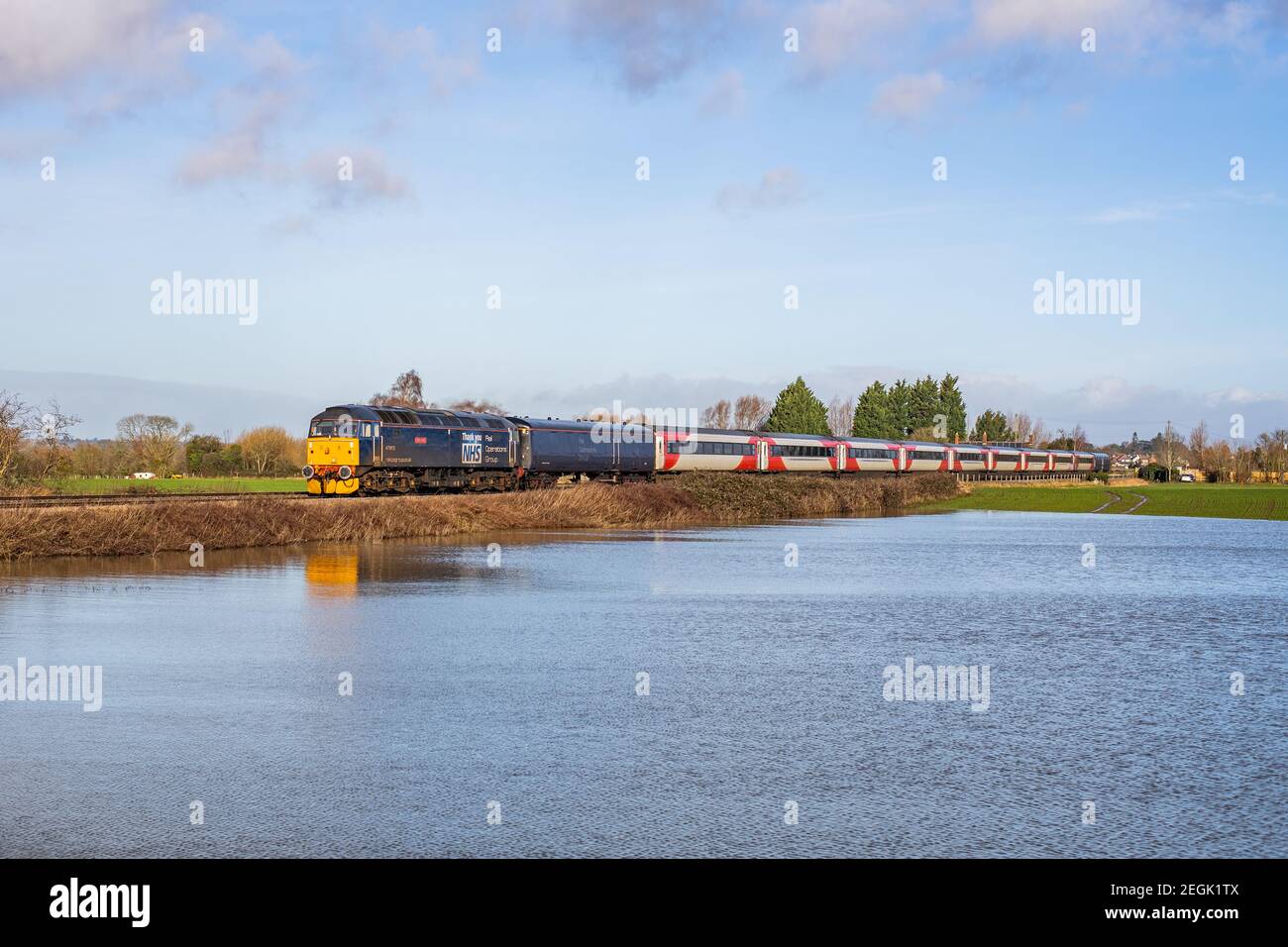 Rail Operations Group Class 47 No. 47813 travels through the ...