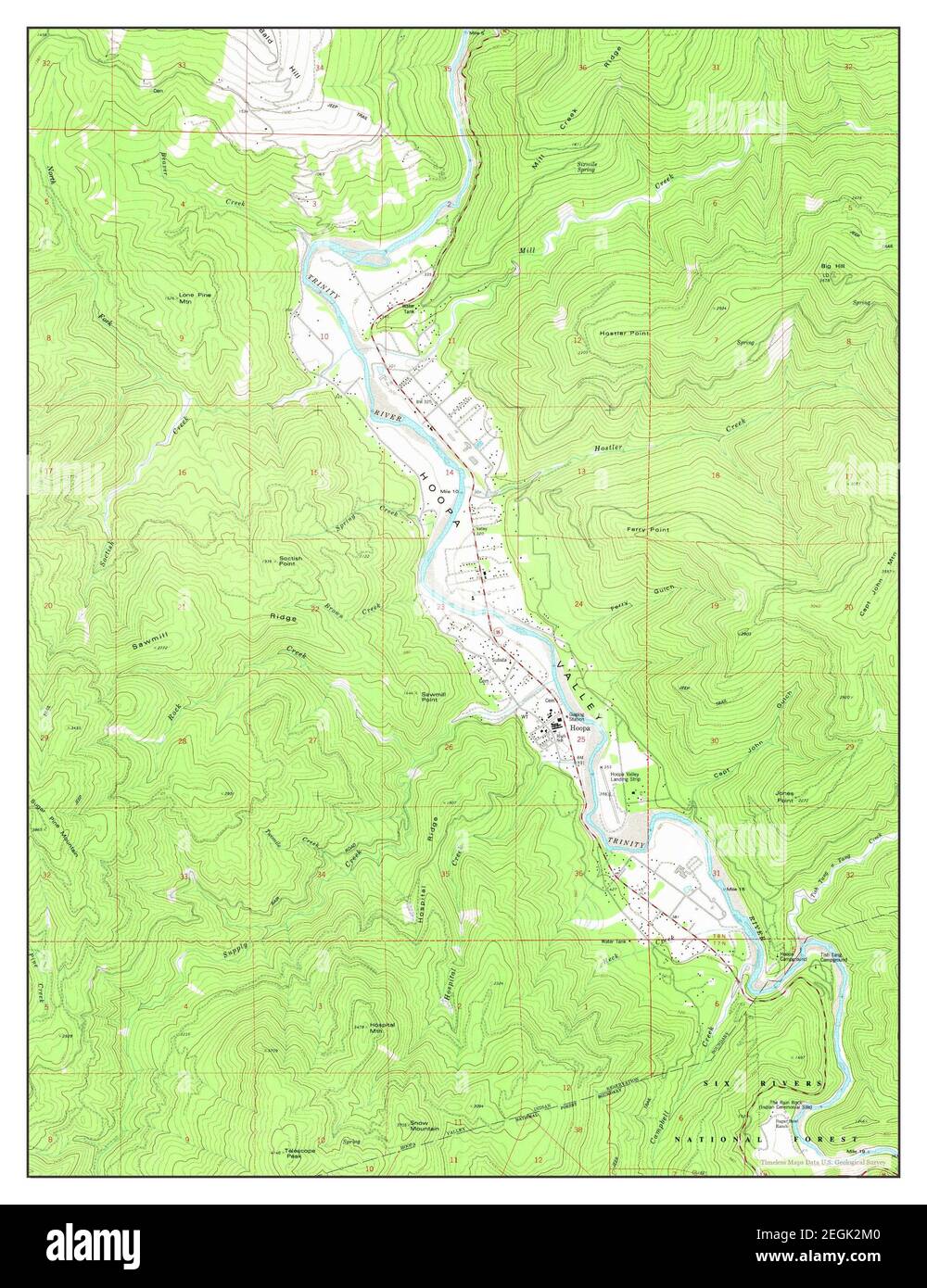 Hoopa, California, map 1979, 1:24000, United States of America by ...
