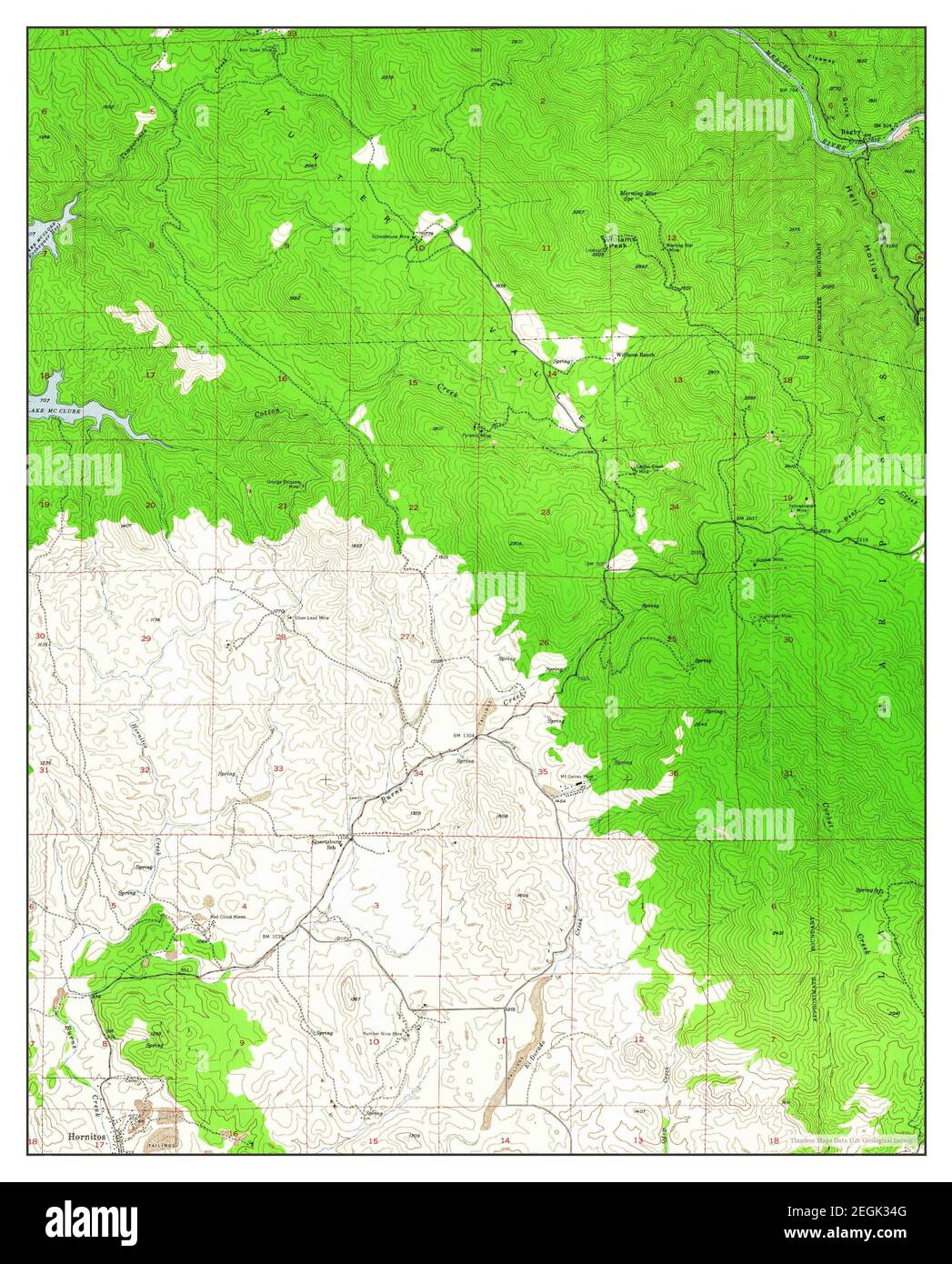 Hornitos, California, map 1947, 1:24000, United States of America by ...