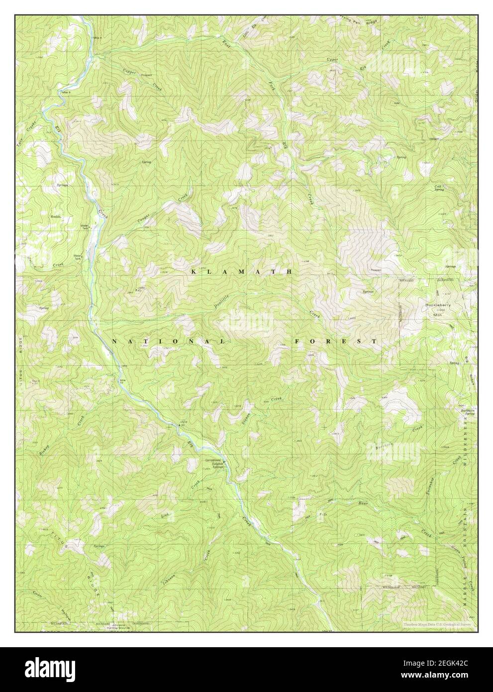 Huckleberry Mtn, California, map 1980, 1:24000, United States of ...