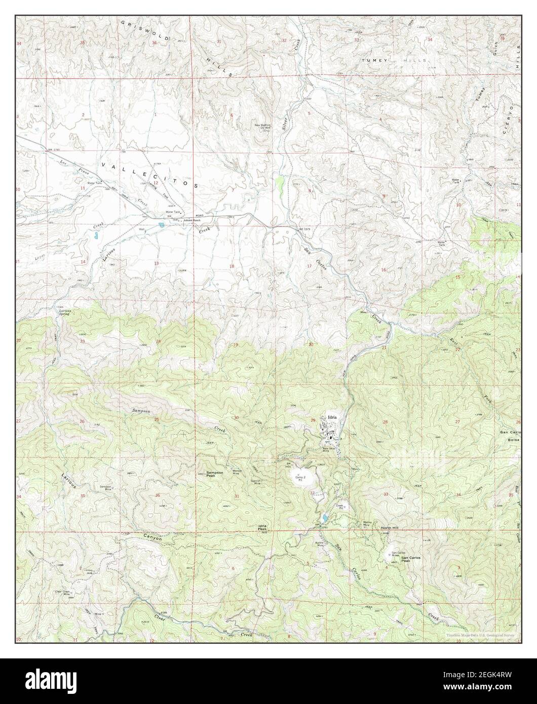 Idria, California, map 1969, 1:24000, United States of America by ...
