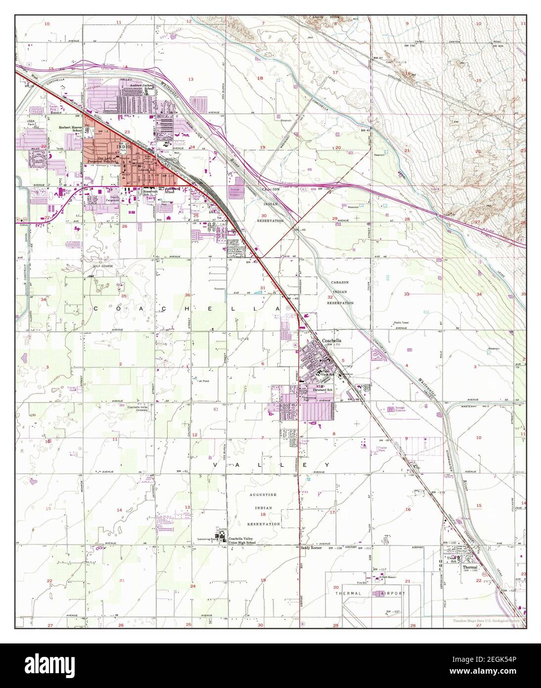 Indio California Maps