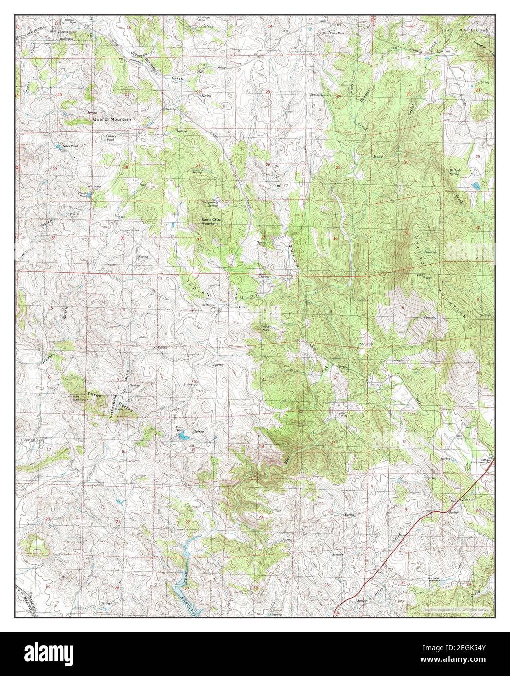 Indian Gulch, California, map 1999, 1:24000, United States of America ...