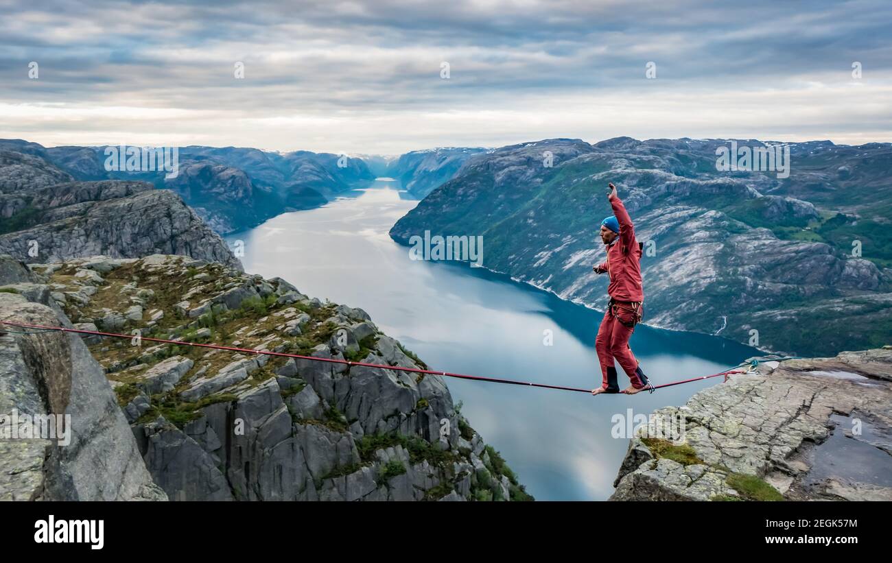 Pulpit rock walking hi-res stock photography and images - Alamy