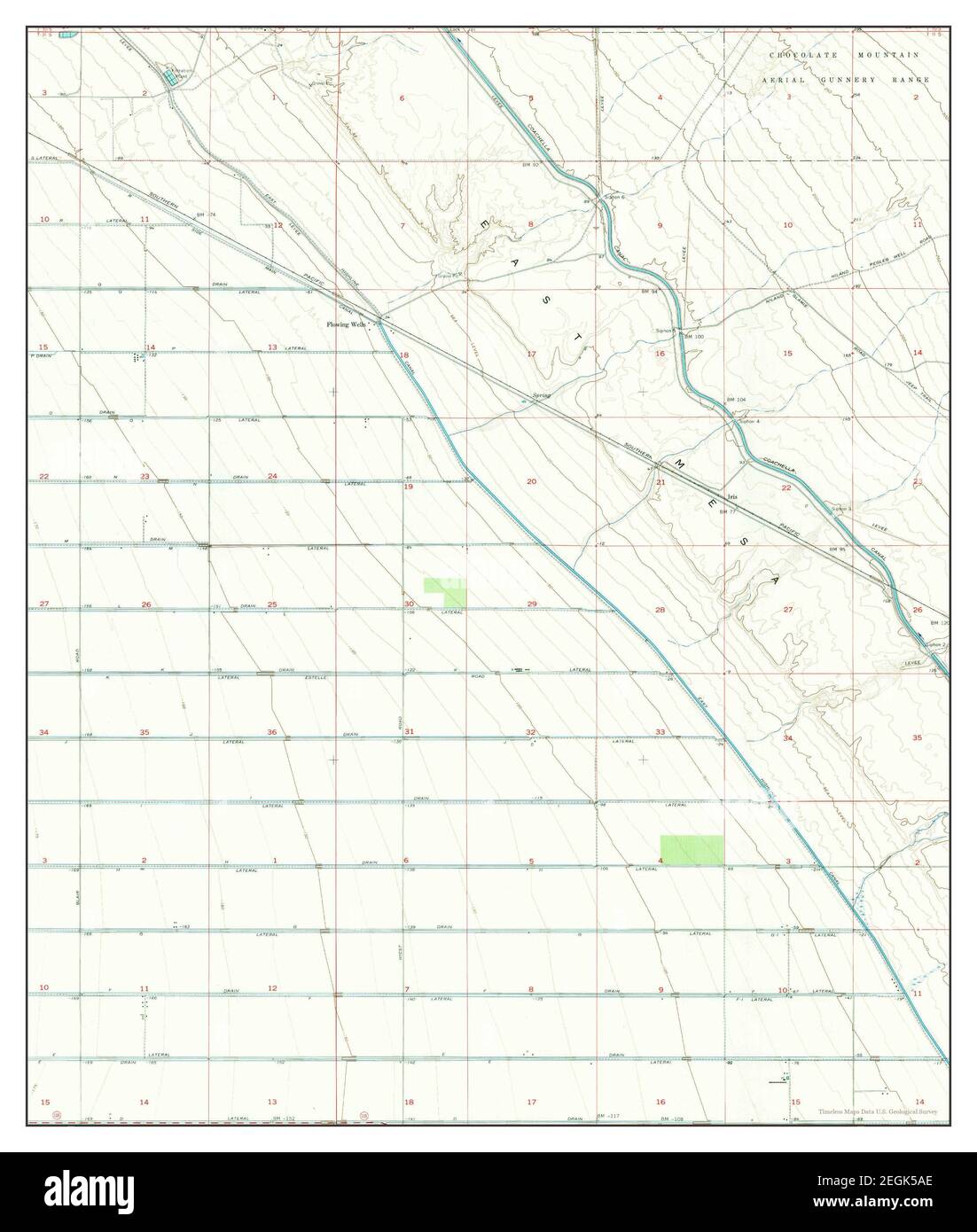 Iris, California, map 1956, 1:24000, United States of America by ...
