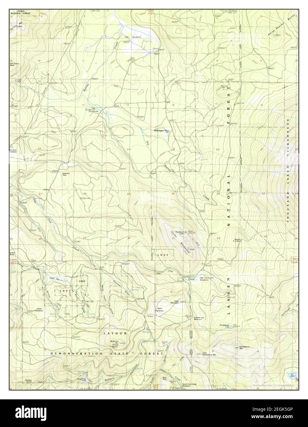 Jacks Backbone, California, map 1985, 1:24000, United States of America ...