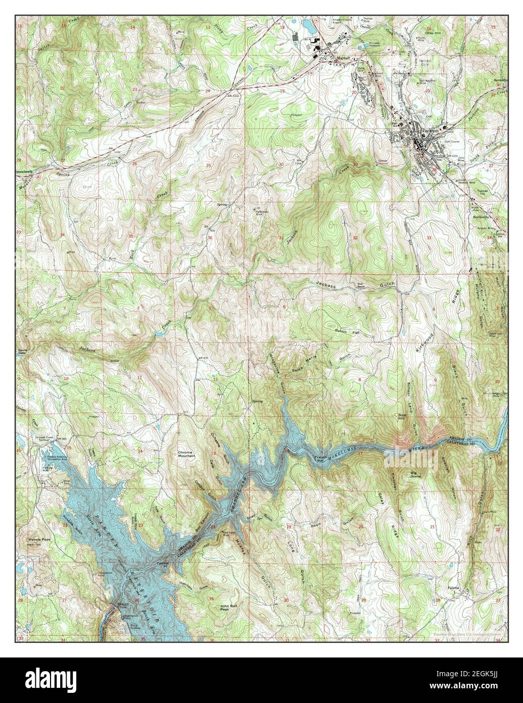 Jackson, California, map 1962, 1:24000, United States of America by ...