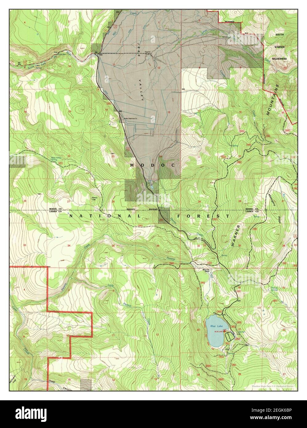 Jess Valley, California, map 1993, 1:24000, United States of America by ...