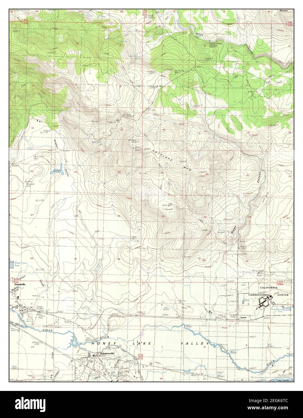 Johnstonville, California, map 1988, 1:24000, United States of America ...