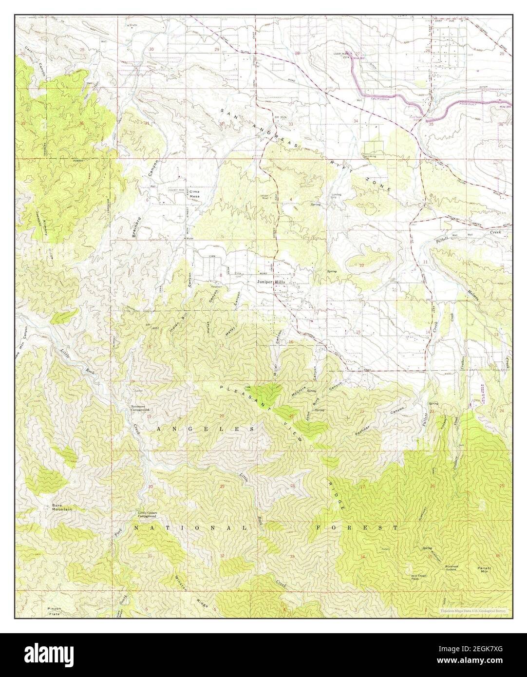 Juniper Hills, California, map 1959, 1:24000, United States of America ...