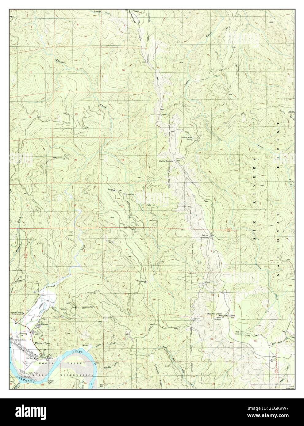 Klamath map hi-res stock photography and images - Alamy