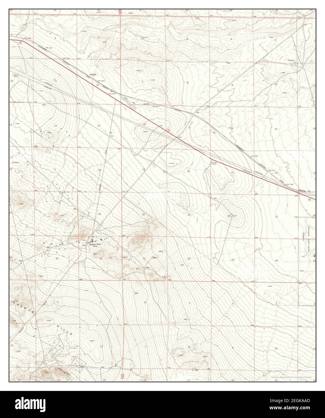 Kramer Hills, California, map 1973, 1:24000, United States of America ...