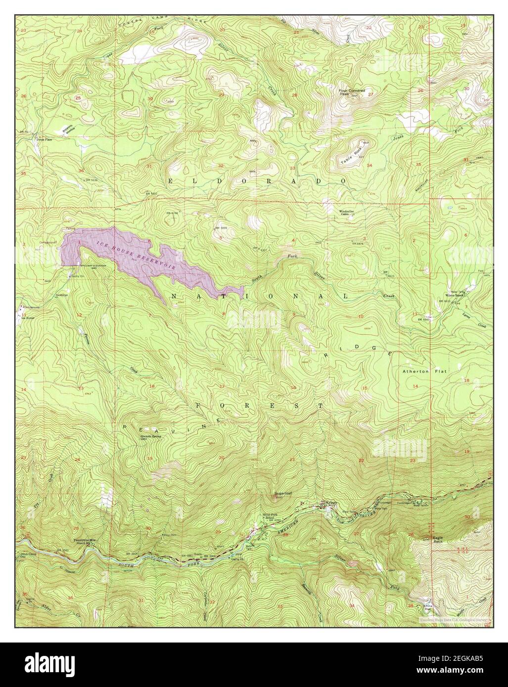 Kyburz, California, map 1952, 1:24000, United States of America by ...