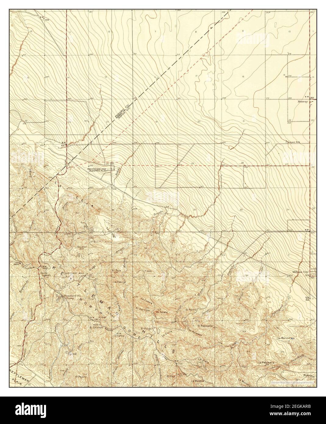 La Cima, California, map 1930, 1:24000, United States of America by ...