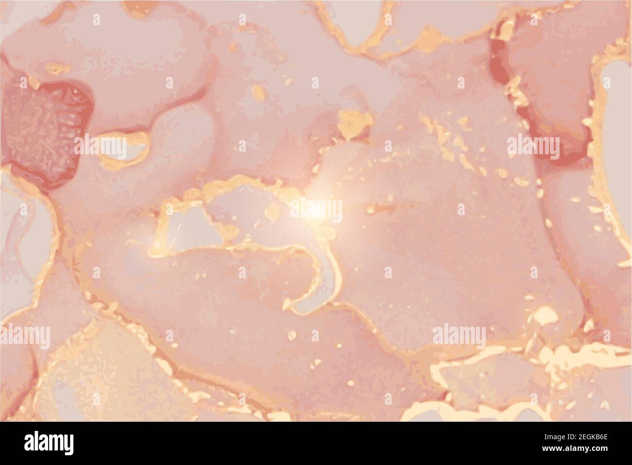 Luxury dusty rose, and gold stone quartz or marble texture. Alcohol ink ...