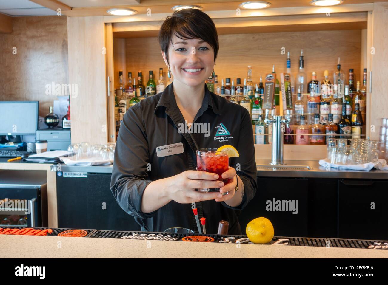 Lady bartender hi-res stock photography and images - Alamy