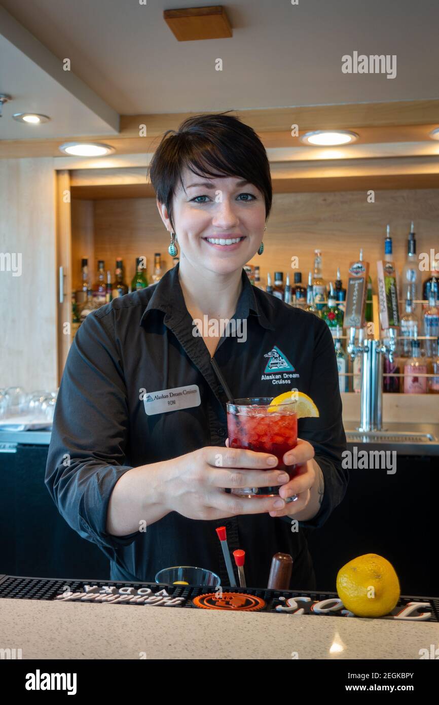 Lady bartender hi-res stock photography and images - Alamy