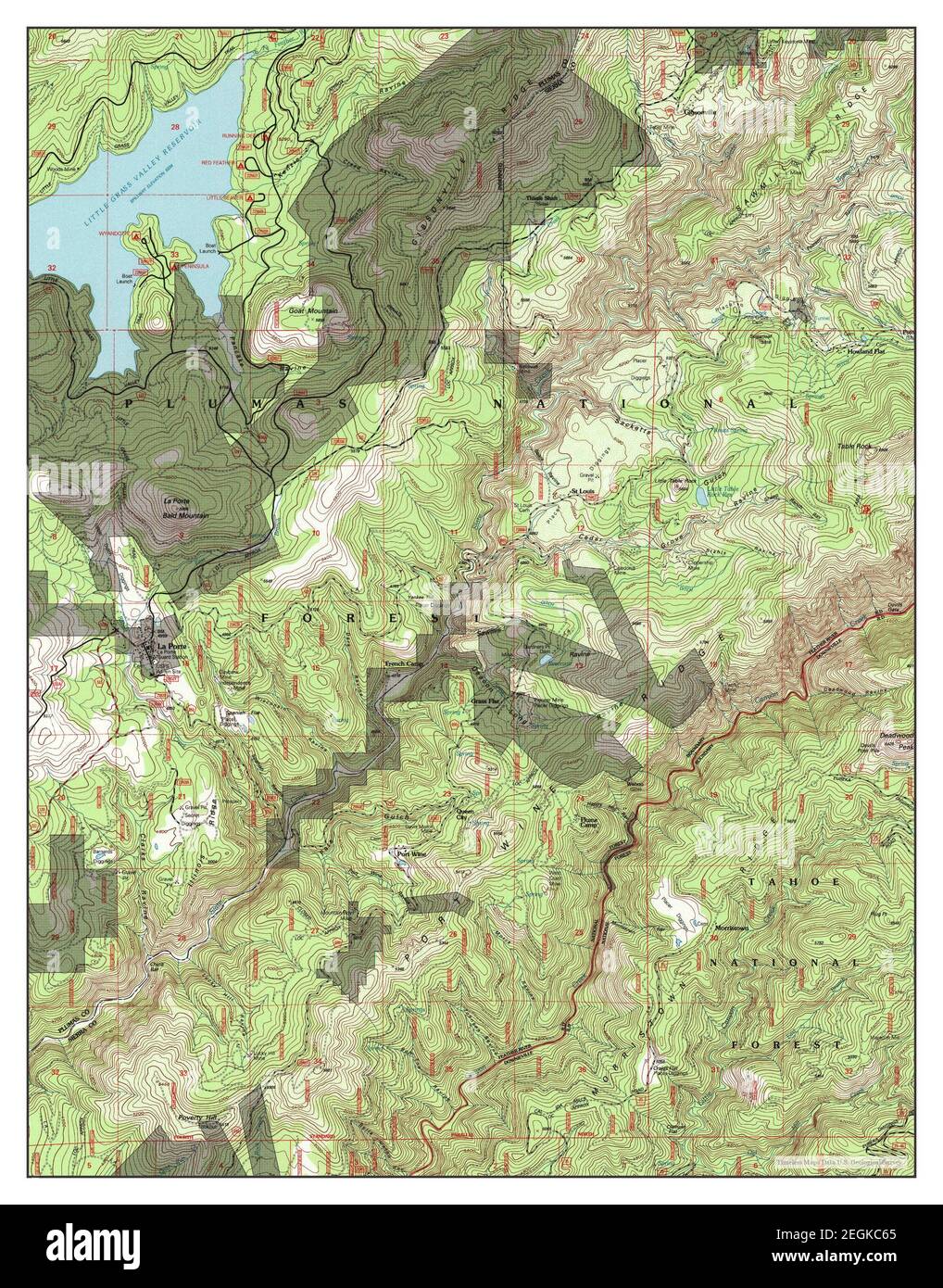 La Porte, California, map 1994, 1:24000, United States of America by ...