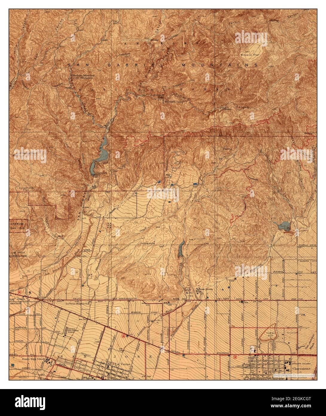 La Verne, California, map 1940, 1:24000, United States of America by ...