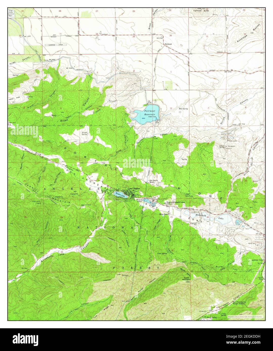 Mapa Del Lago Hughes, California Here Is The Location Of The Hughes