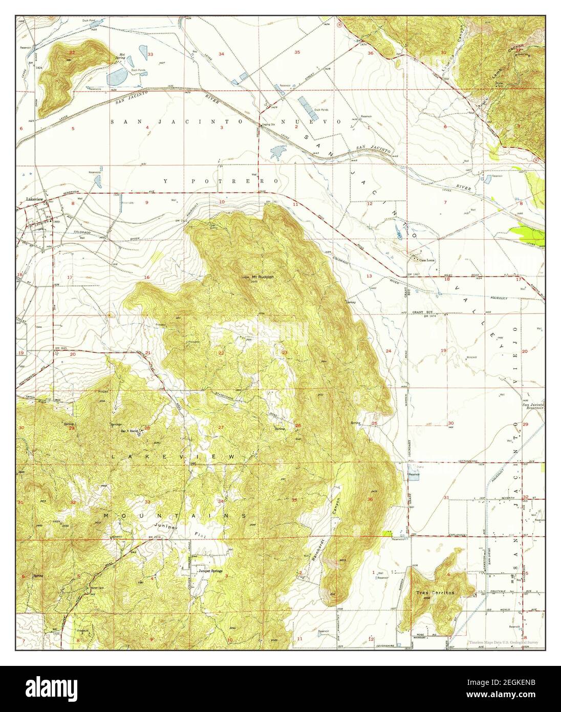 Lakeview, California, map 1953, 1:24000, United States of America by ...