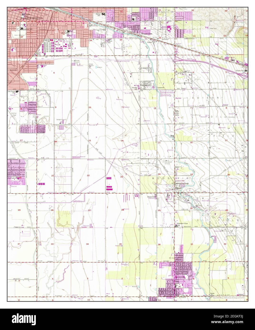 Lamont, California, map 1954, 1:24000, United States of America by ...