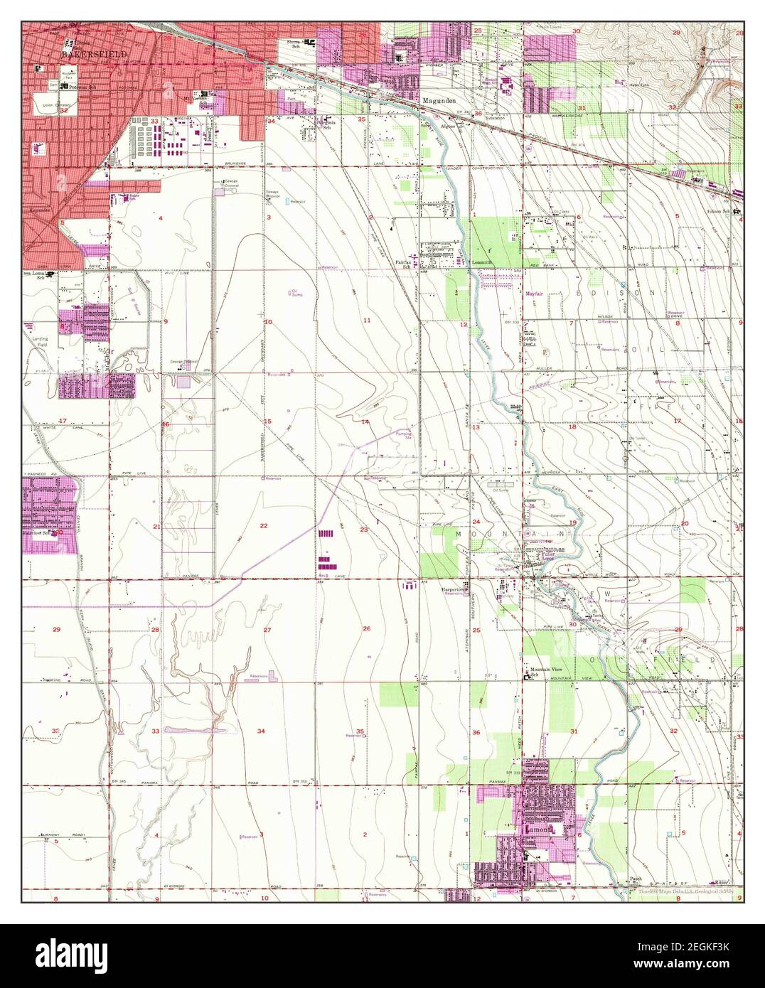 Lamont, California, map 1954, 1:24000, United States of America by ...