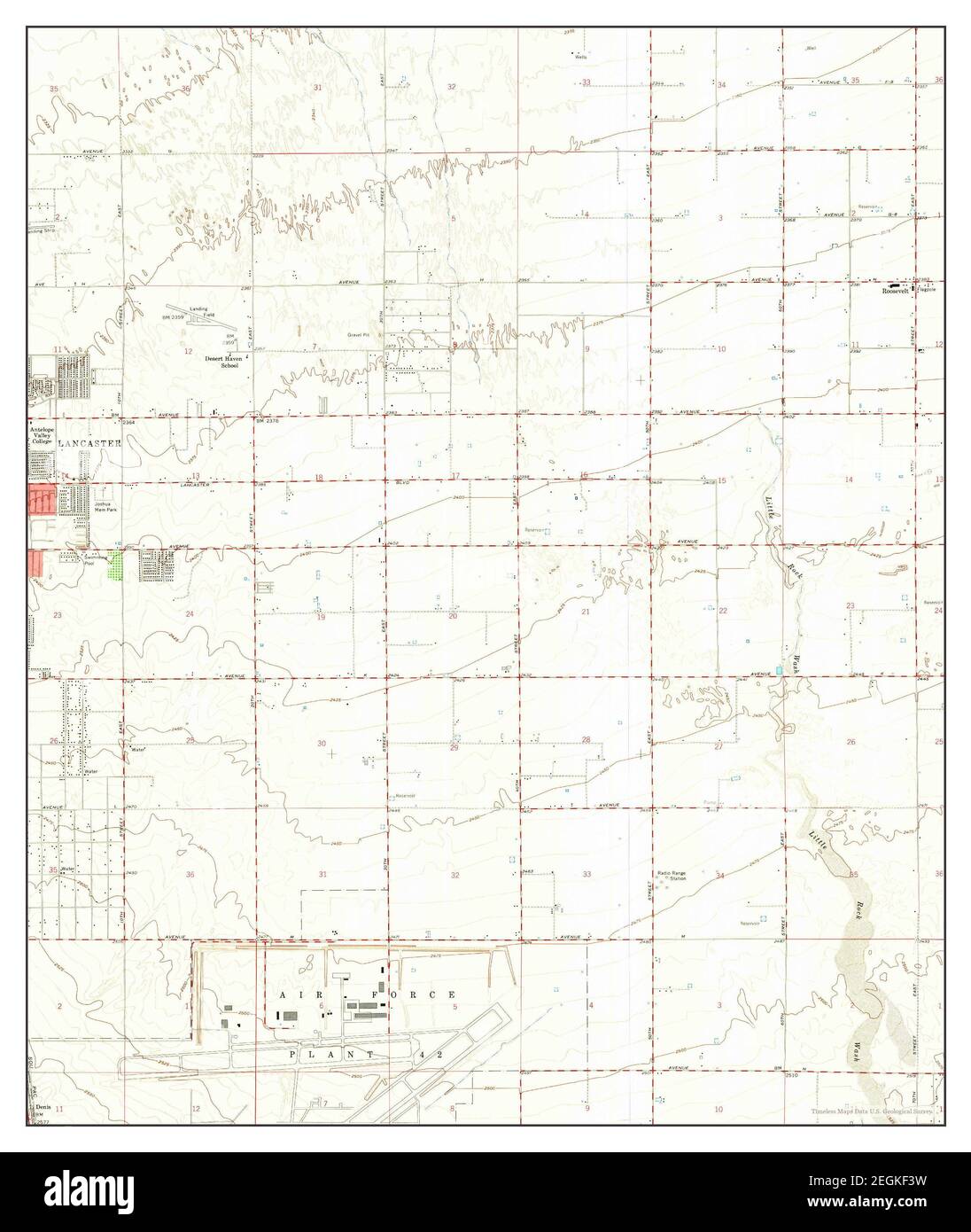 Map of lancaster california hi-res stock photography and images - Alamy