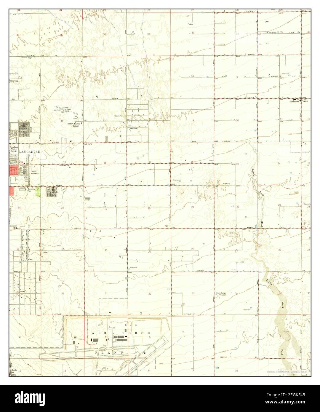 Map of lancaster california hi-res stock photography and images - Alamy