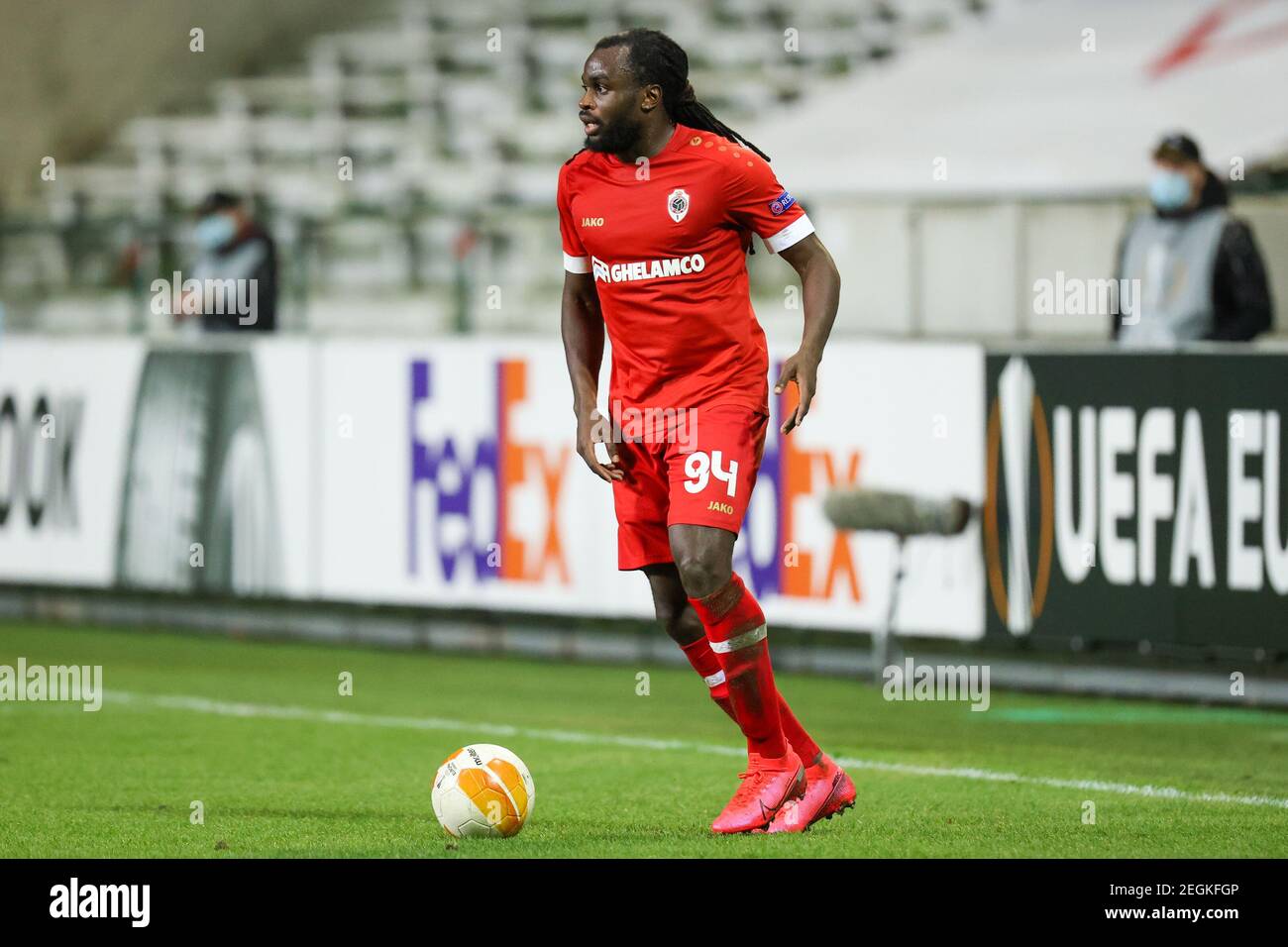 ANTWERPEN, BELGIUM - FEBRUARY 18: Jordan Lukaku of Royal Antwerp during ...