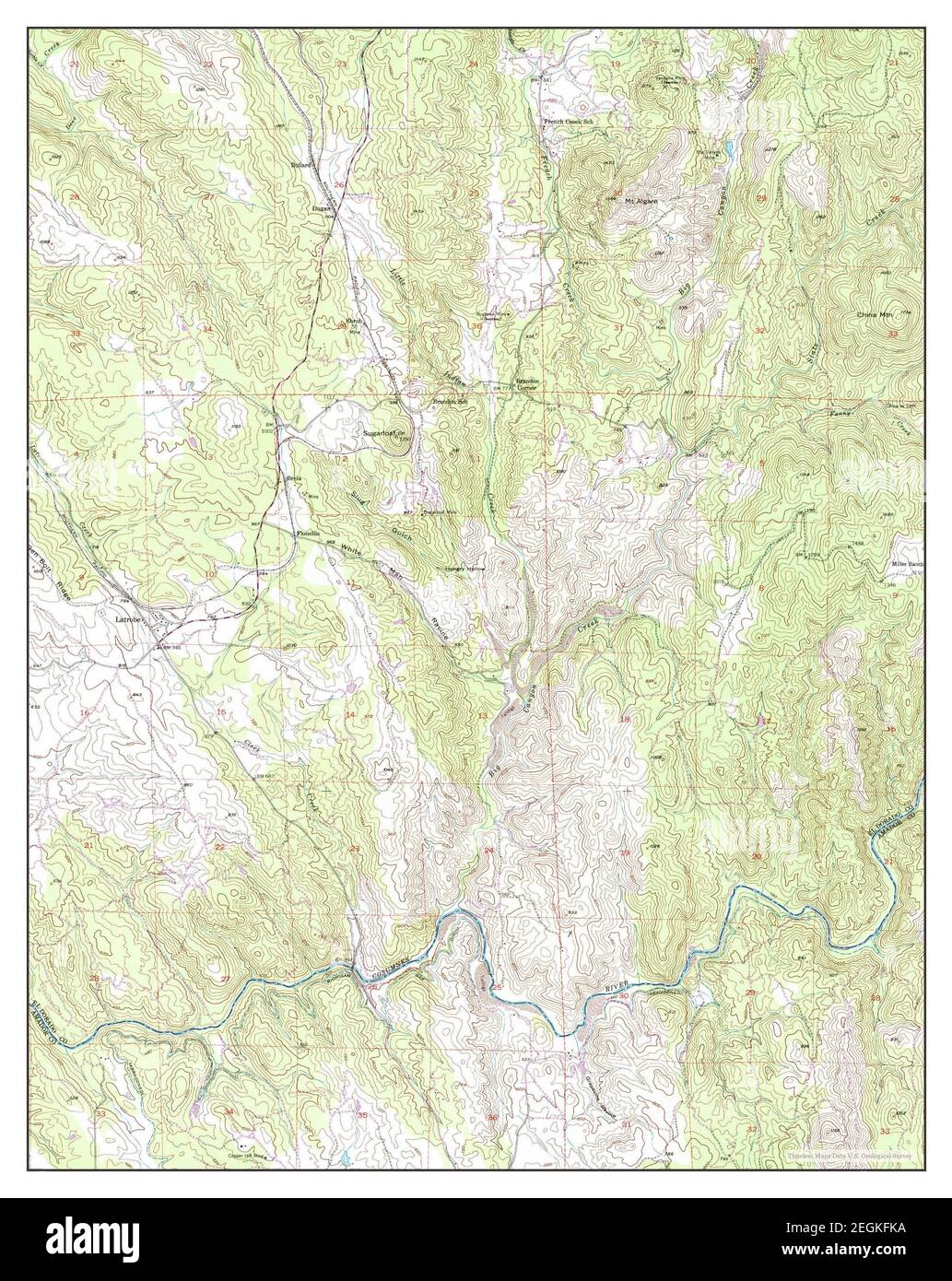 Latrobe, California, map 1949, 1:24000, United States of America by ...