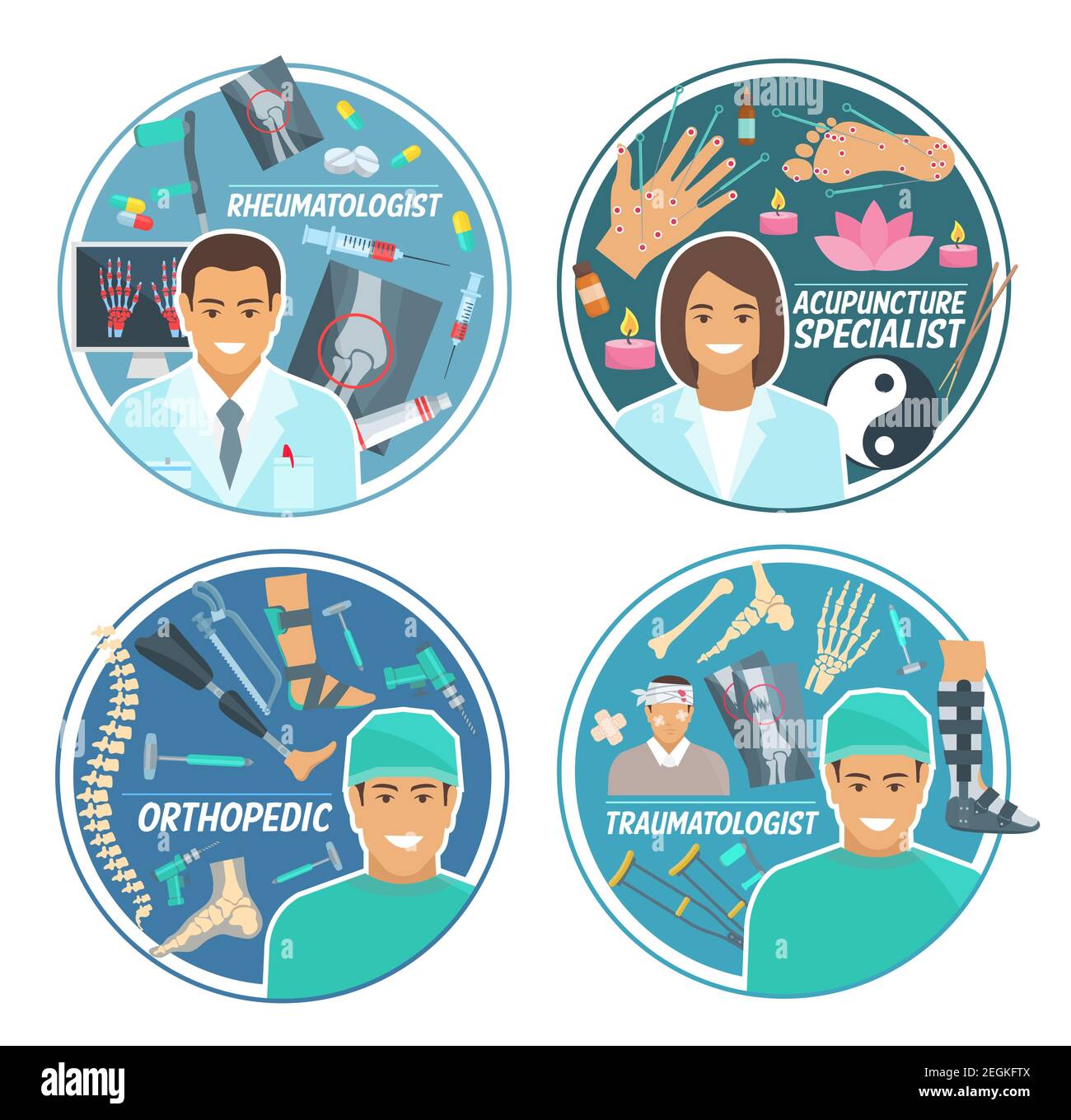 Traumatologist orthopedic surgeon Stock Vector Images - Alamy