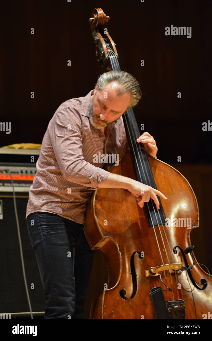 Reid Anderson (bass). The Bad Plus Stock Photo - Alamy