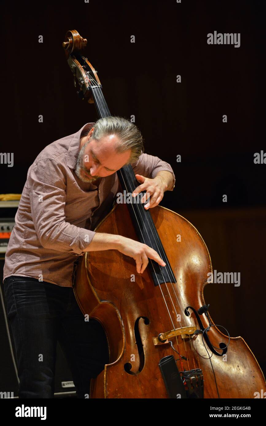 Reid Anderson (bass). The Bad Plus Stock Photo - Alamy