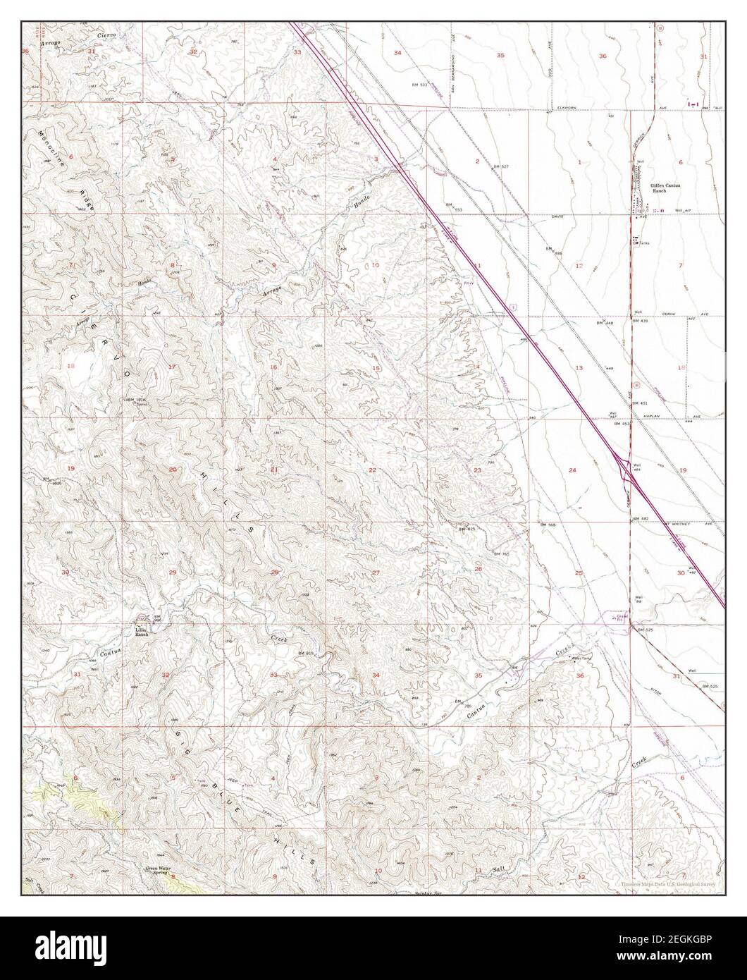 Lillis Ranch, California, map 1956, 1:24000, United States of America ...