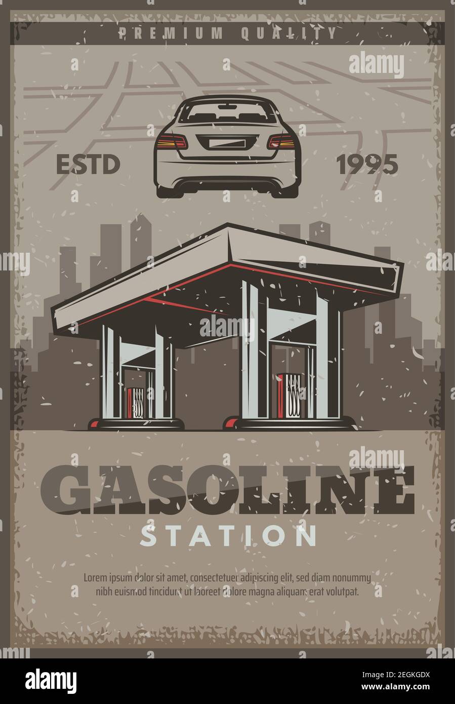 Petrol station shop Stock Vector Images - Alamy