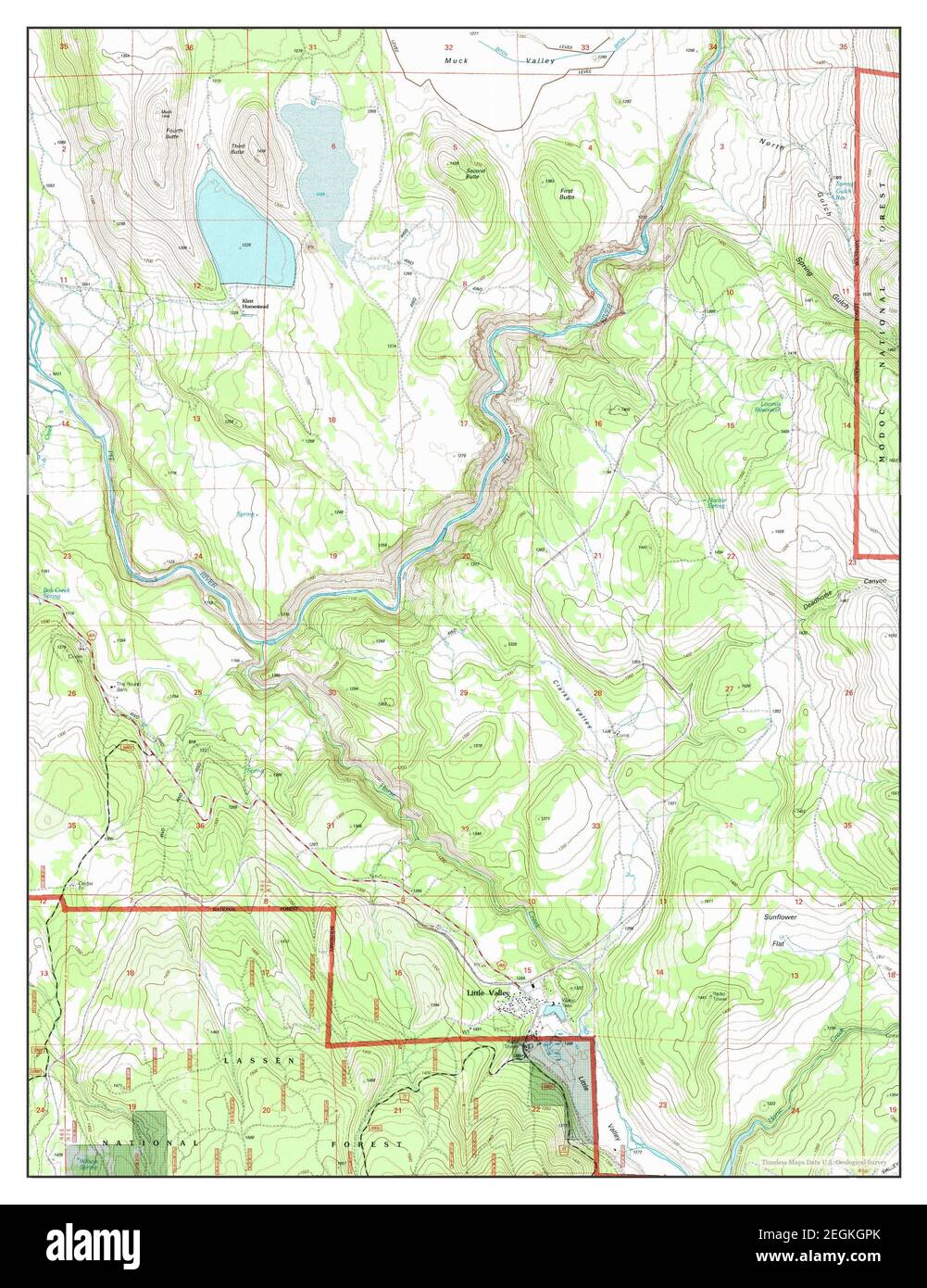 Map of little valley hi-res stock photography and images - Alamy