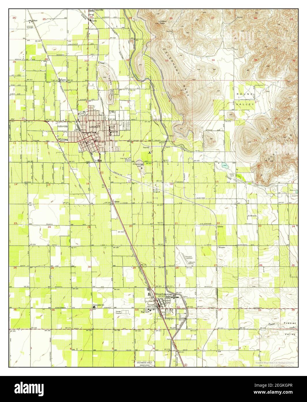 Map of lindsay Cut Out Stock Images & Pictures - Alamy