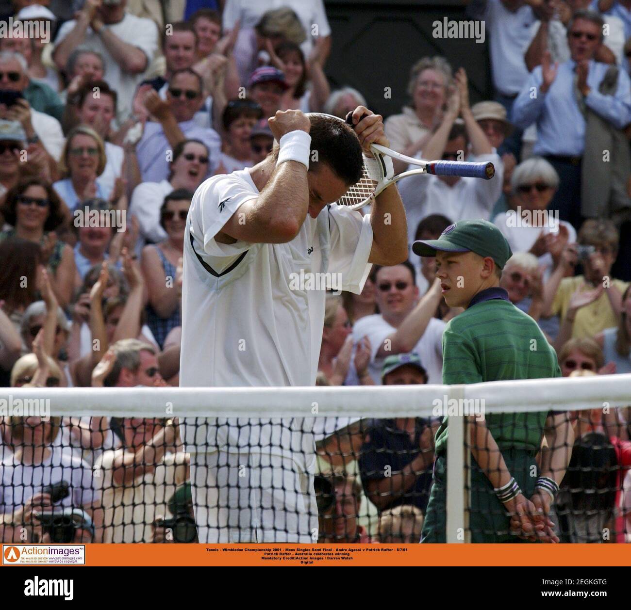Tennis wimbledon mens singles patrick rafter v andre agassi hi-res ...