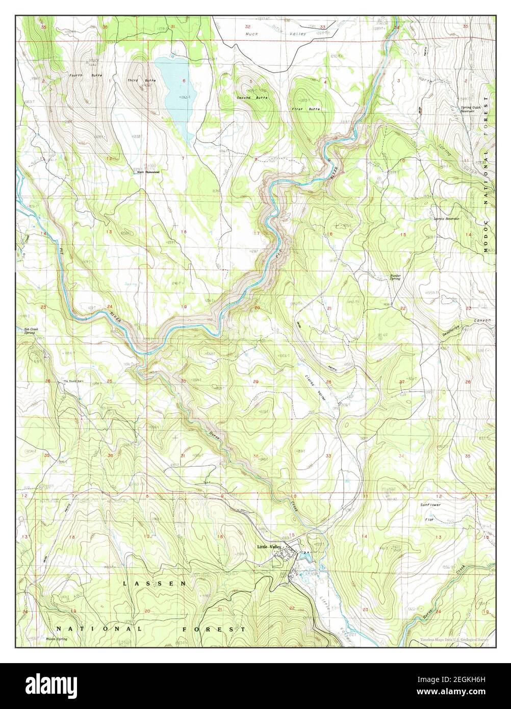 Little Valley, California, map 1983, 1:24000, United States of America ...