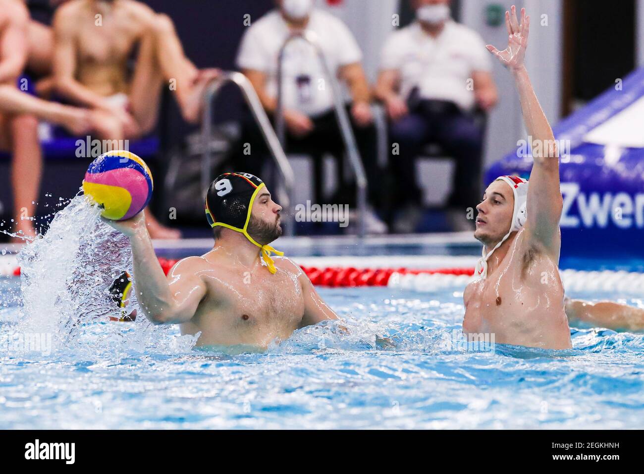 ROTTERDAM, NETHERLANDS - FEBRUARY 18: Marko Stamm of Germany, Lovre ...