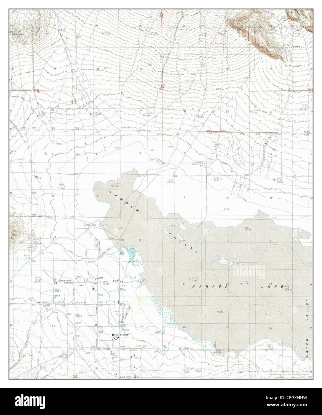 Lockhart, California, map 1986, 1:24000, United States of America by ...