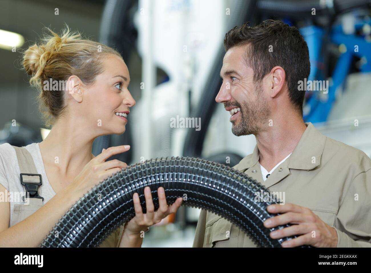workers in auto repair shop Stock Photo - Alamy
