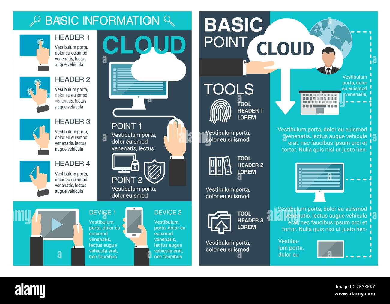 Internet information cloud technology brochure for personal data ...