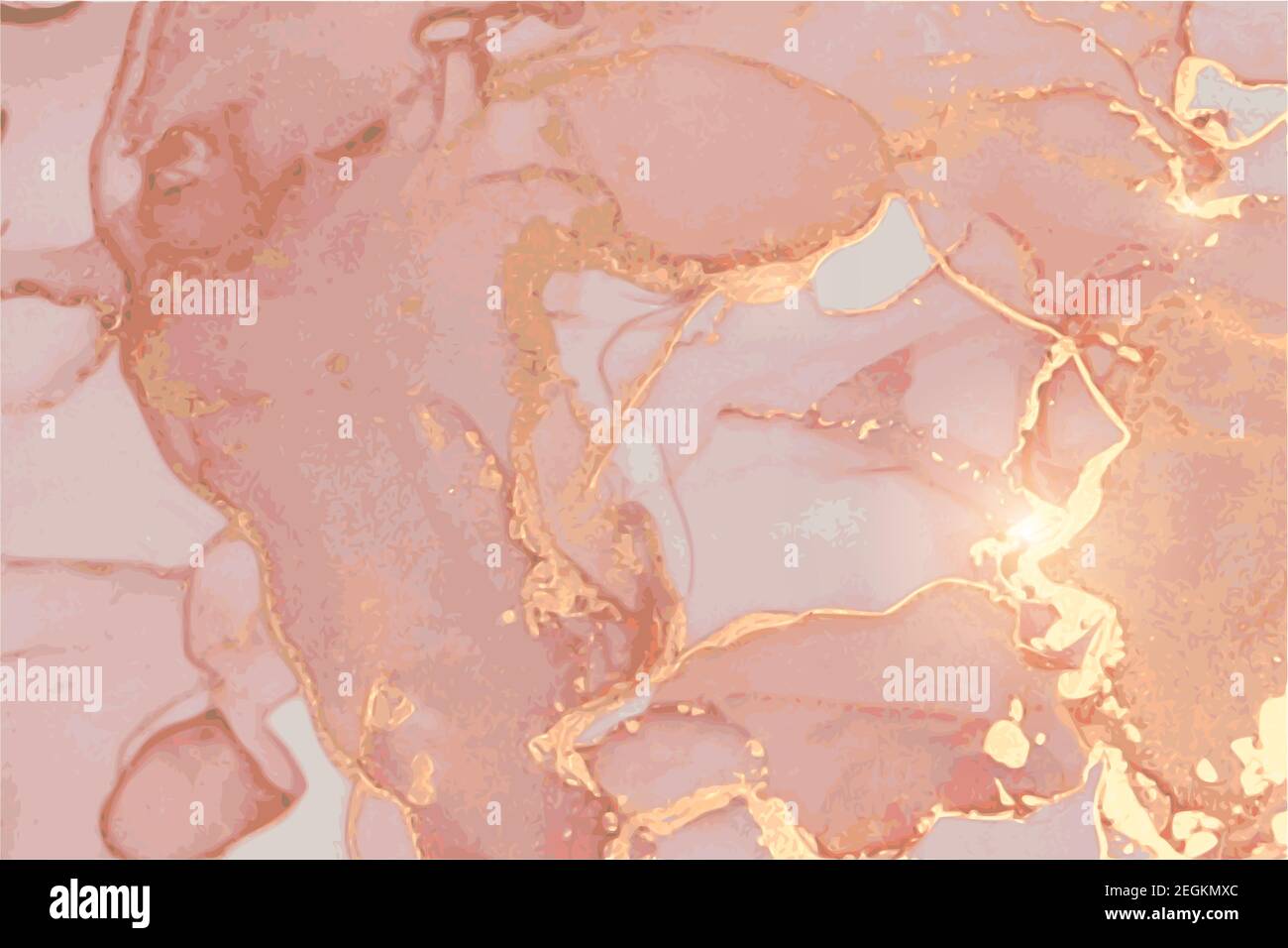 Dusty rose and gold stone background with texture of marble. Alcohol ...