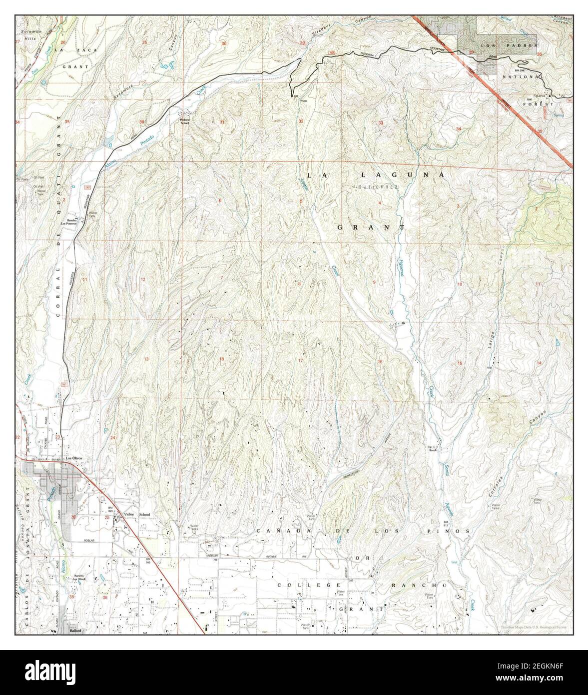 Los Olivos, California, map 1995, 1:24000, United States of America by ...