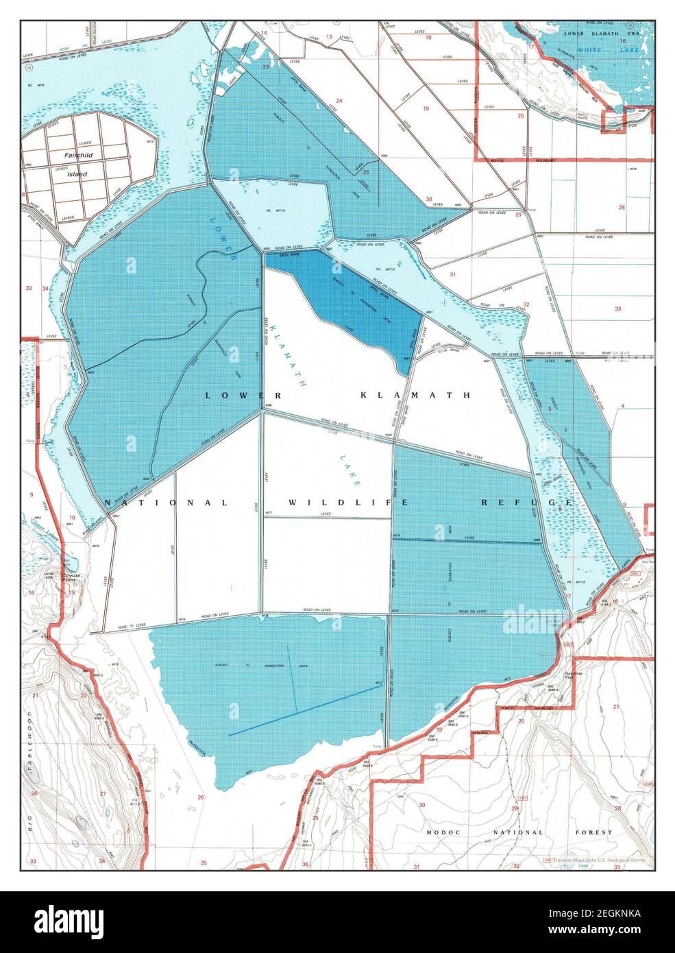 Klamath map hi-res stock photography and images - Alamy